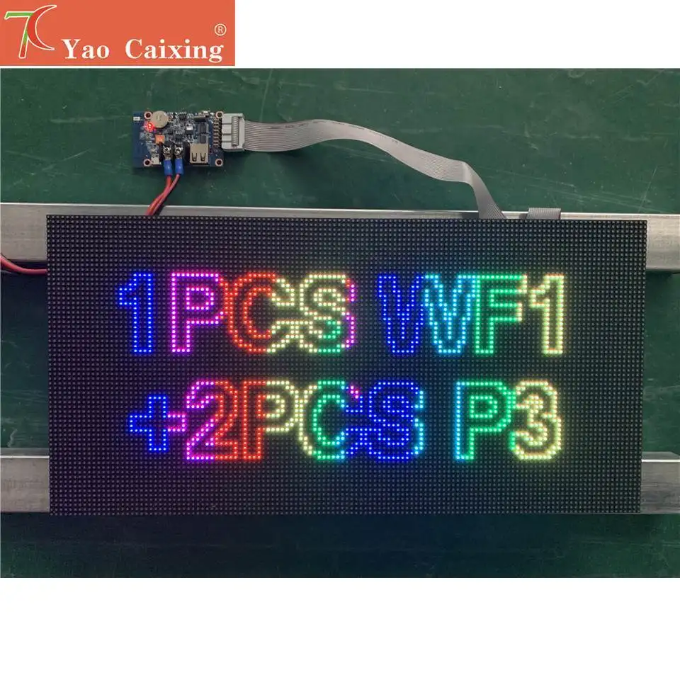 2pcs P3 Indoor DIY 384x192MM SMD Matrix Led Display Texts Magnets ...