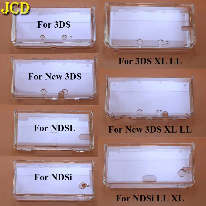 JCD Clear Crystal Protective Cover Case Shell Housing For 3DS 3DSLL ...