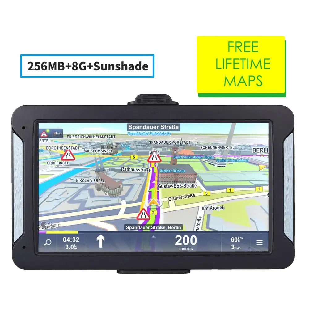 Katarina 7 Polegadas Navegador Gps Navegador Portátil 8GB + 256MB ...