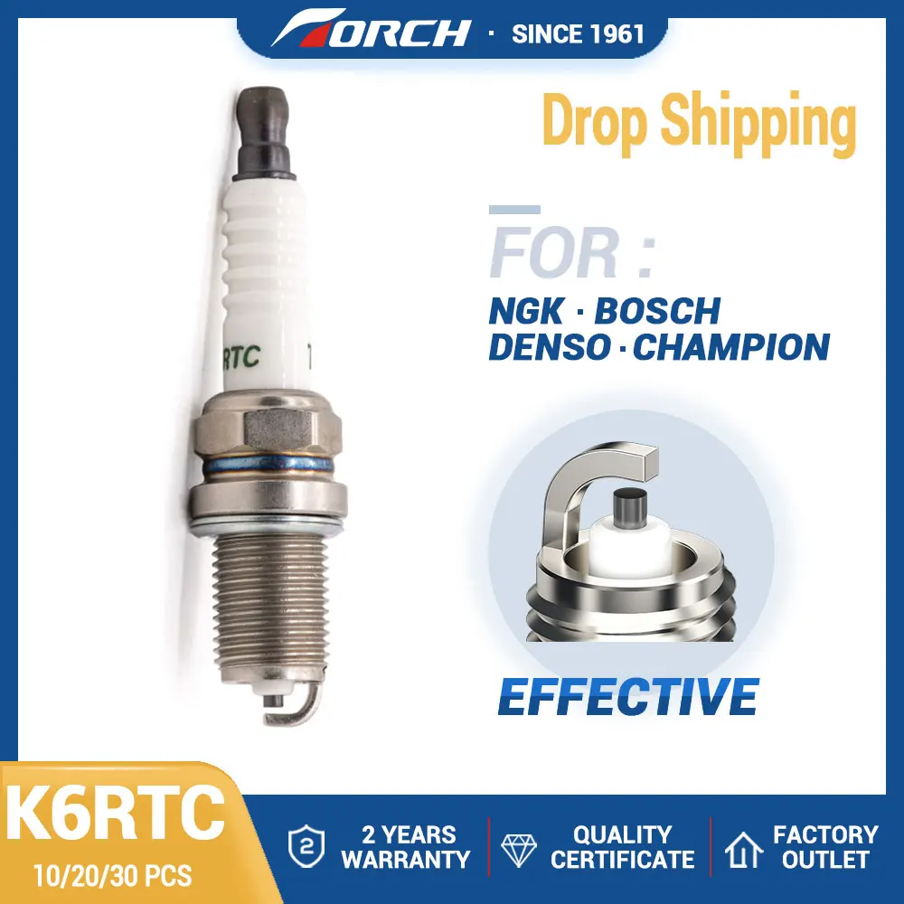 10PCS-Lot-Torch-K6RTC-Resistor-Spark-Plug-for-Candle-BKR6E-D-BKR6E-for ...