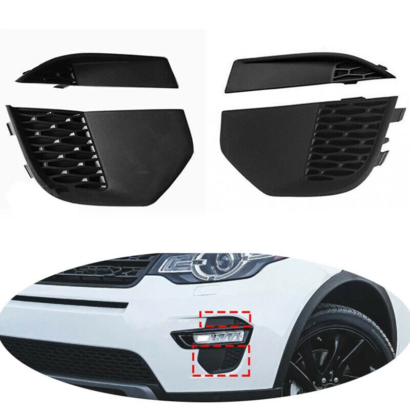 Front Pair Fog Light Bumper Grille for Land Rover Discovery Sport 2015 ...