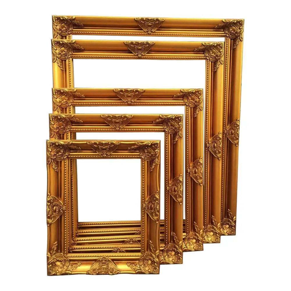European Retro Style Solid Wood Picture Frame Wedding Photo Cross ...