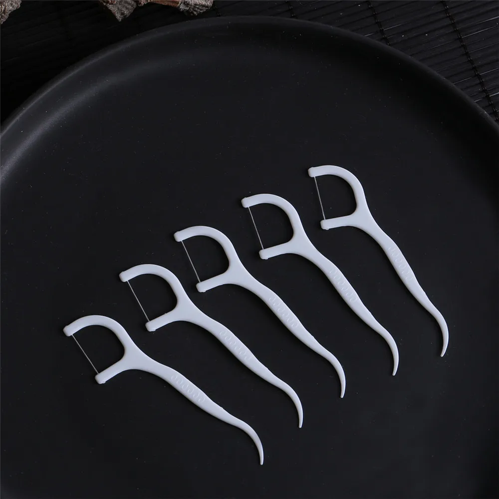 FIL DENTAIRE - CURE-DENT,50pcs boxed--Fil dentaire jetable, 50-100 ...