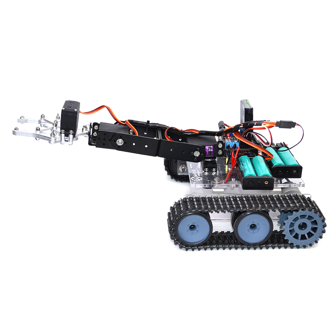 DIY Programmable Tank 4DOF Metal Mechanical Arm Robot Kit High Tech ...