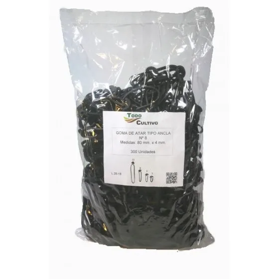 Anchor rubber bound No. 8, EPDM rubber, 300 pcs, used to manually tie ...