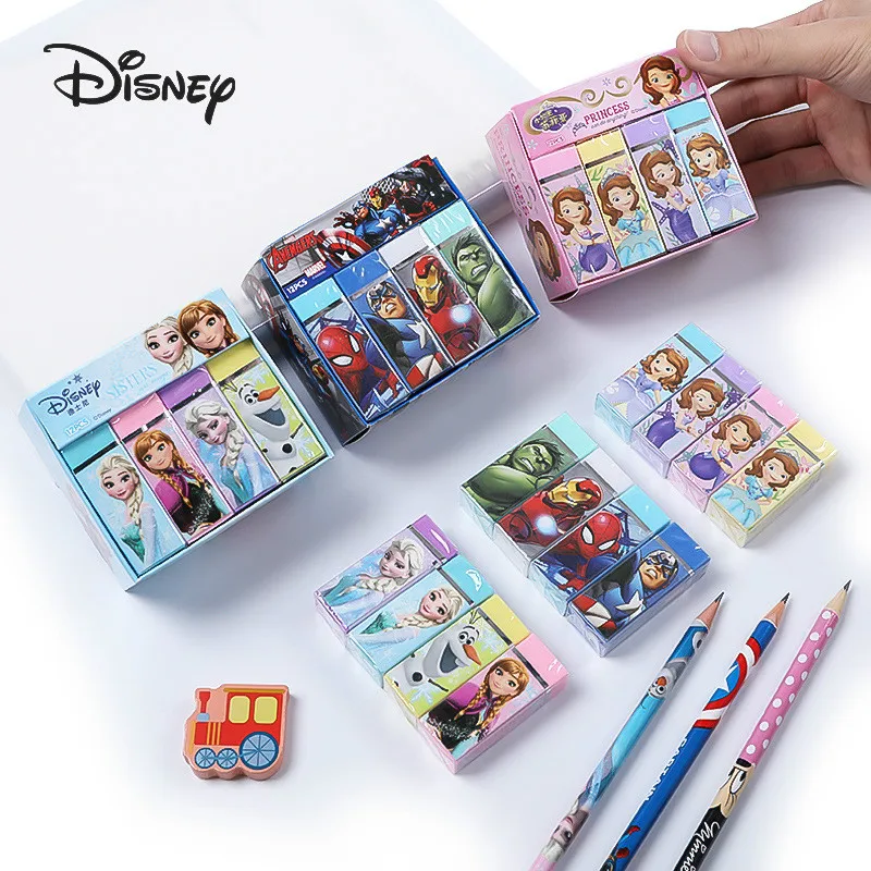 Disney Cute Stationery Frozen Elsa Sofia Princess Eraser Kawaii School ...
