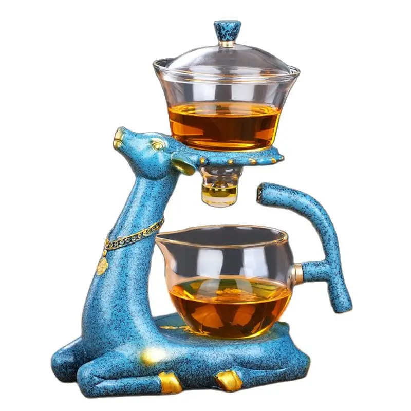 Internet-celebrity-glass-tea-set-magnetic-water-diversion-cover-bowl ...