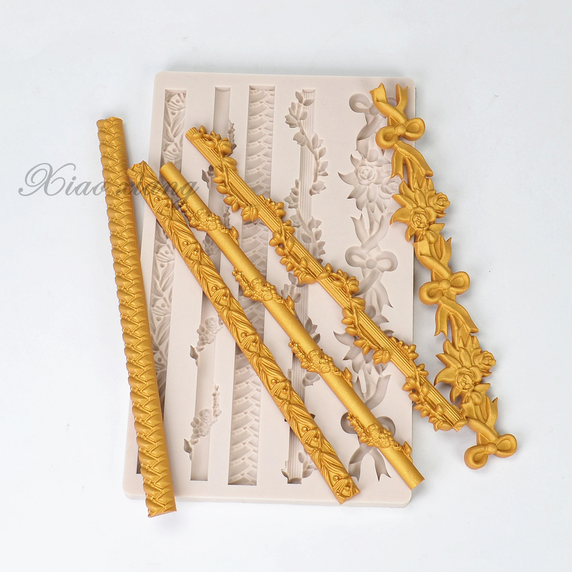 Flowers Lace Molds Silicone Fondant Molds For Baking Cakes Decorating ...