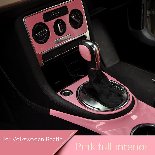 Pink Volkswagen Beetle Interior
