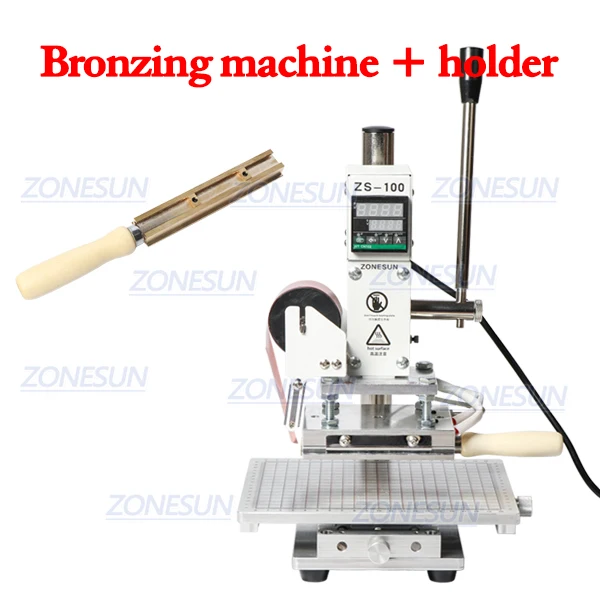 ZONESUN ZS-100C Digital Hot Foil Stamping Machine Leather Embossing ...