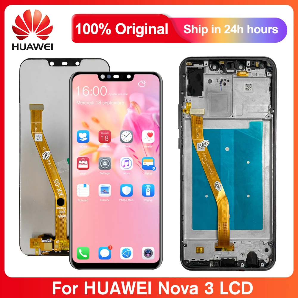 6.3'' Original Screen For Huawei Nova 3 Nova3 LCD Display Touch Screen ...