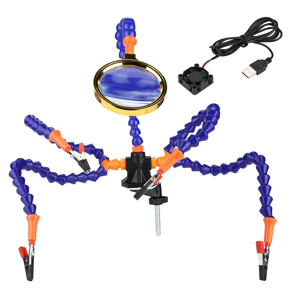 Helping Hands Third Hand Soldering Tool 6 Flexible Arms Five Arm ...
