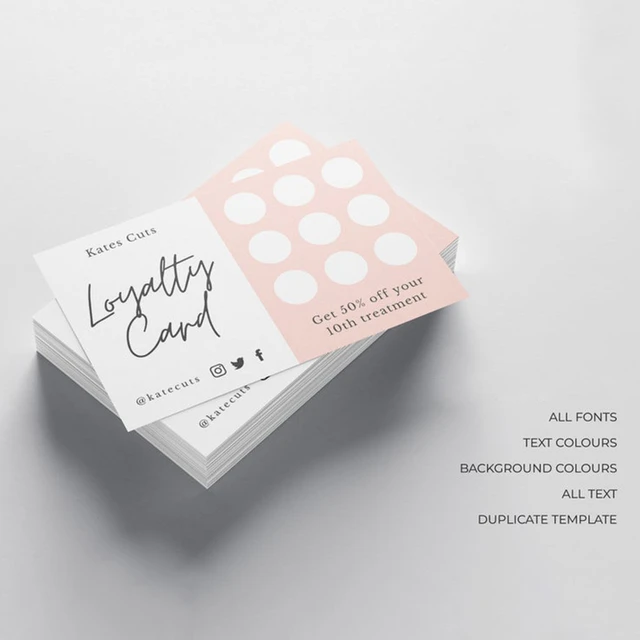 Salon Loyalty Cards