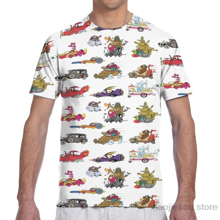 wacky races men T-Shirt women all over print fashion girl t shirt boy ...