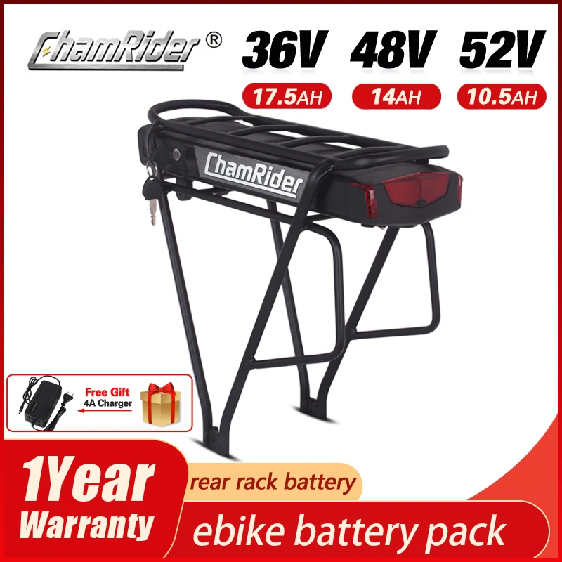 Rear-Rack-48v-Battery-36v-Ebike-Battery-52v-electric-bike-Bicycle ...