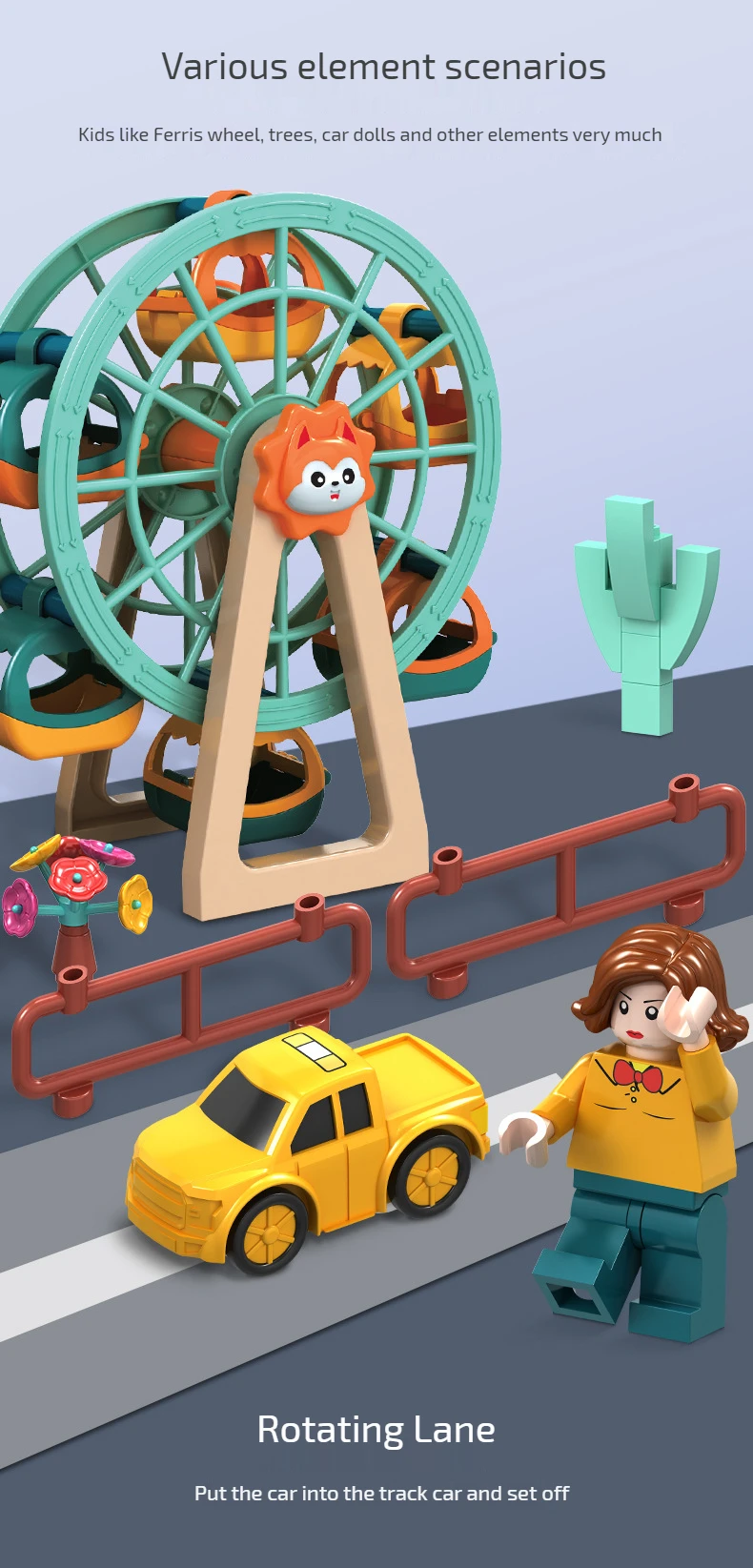 FTL™ Amusement Park Building Blocks Set - FunToyLab