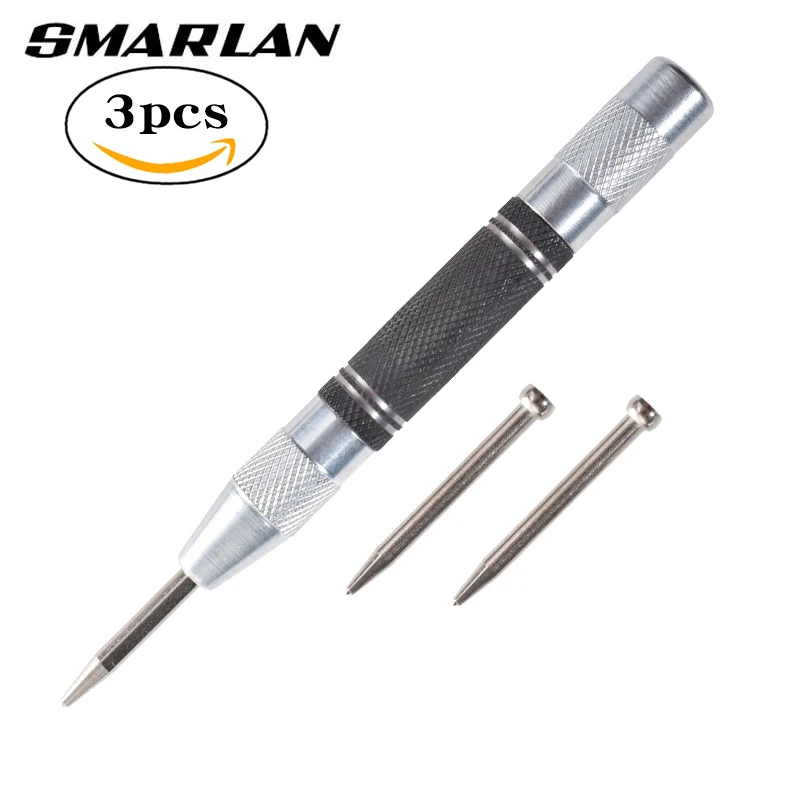 SMARLAN-Automatic-Center-Pin-Spring-Loaded-Mark-Punch-Tool-Wood ...