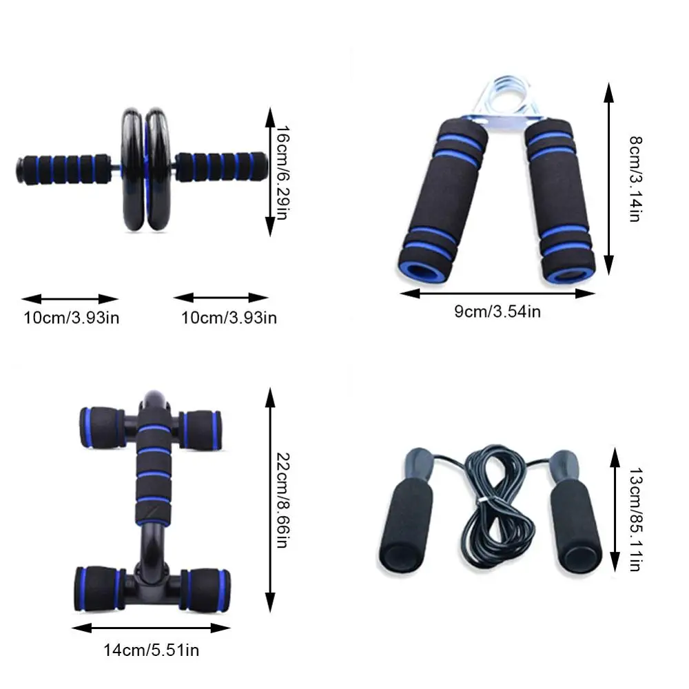 Abdominal Wheel Suit Jump Rope Grip Push-Ups Support Fitness Belly Suit ...
