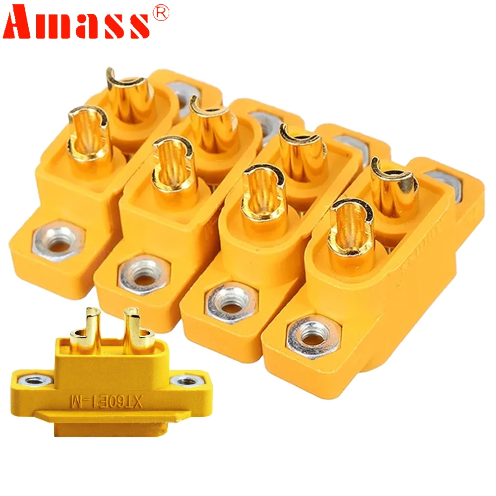 5pcs/lot AMASS XT60E-M XT60 Male Plug Connector For Racing Models ...