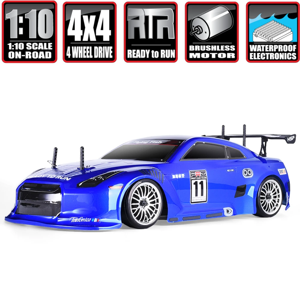 HSP Rc Drift Car 1:10 4wd On Road Racing 94123PRO FlyingFish Electric ...