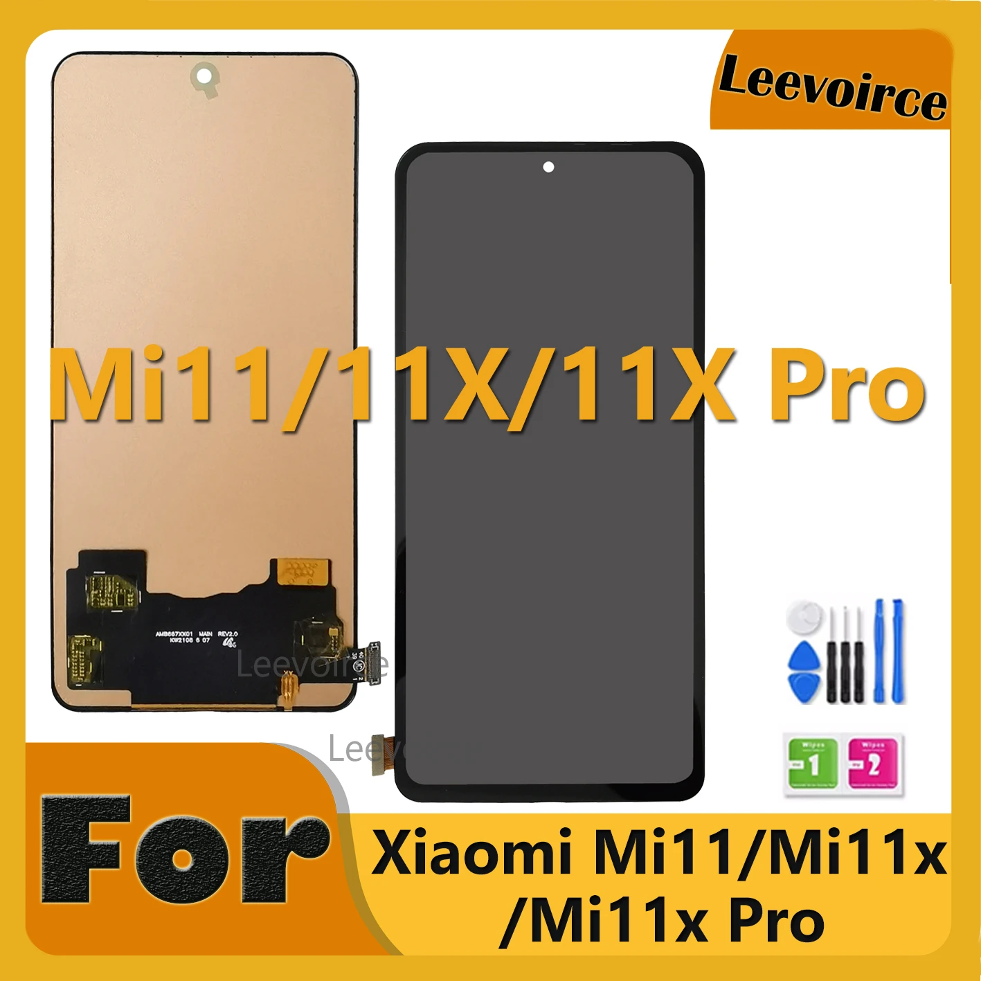 New For Xiaomi Mi 11i Mi11 X Mi 11x M2011k2c M2011k2g Lcd Display Touch ...