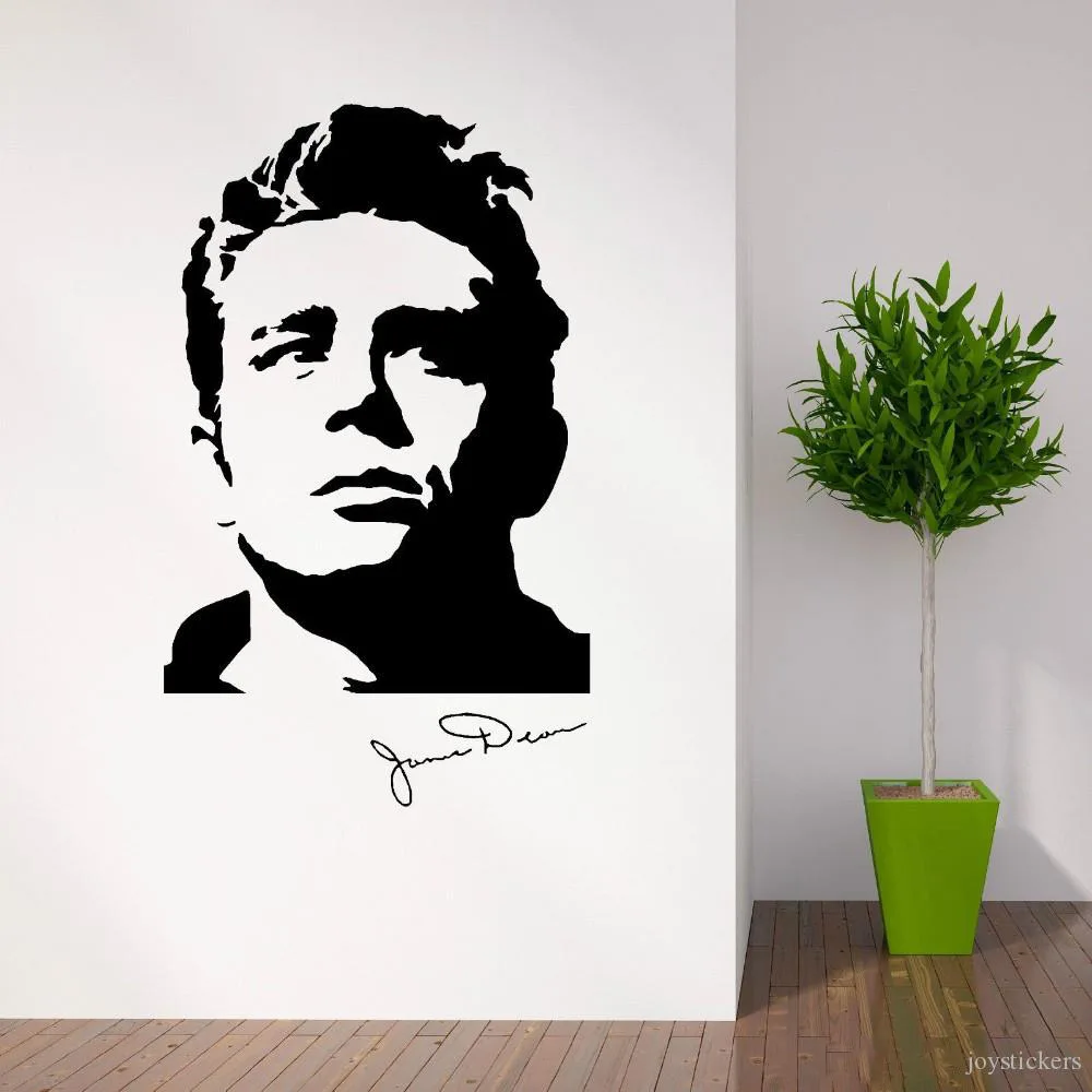 American Actor James Dean 1950s Vinyl Art Wall Sticker Home Living Room ...