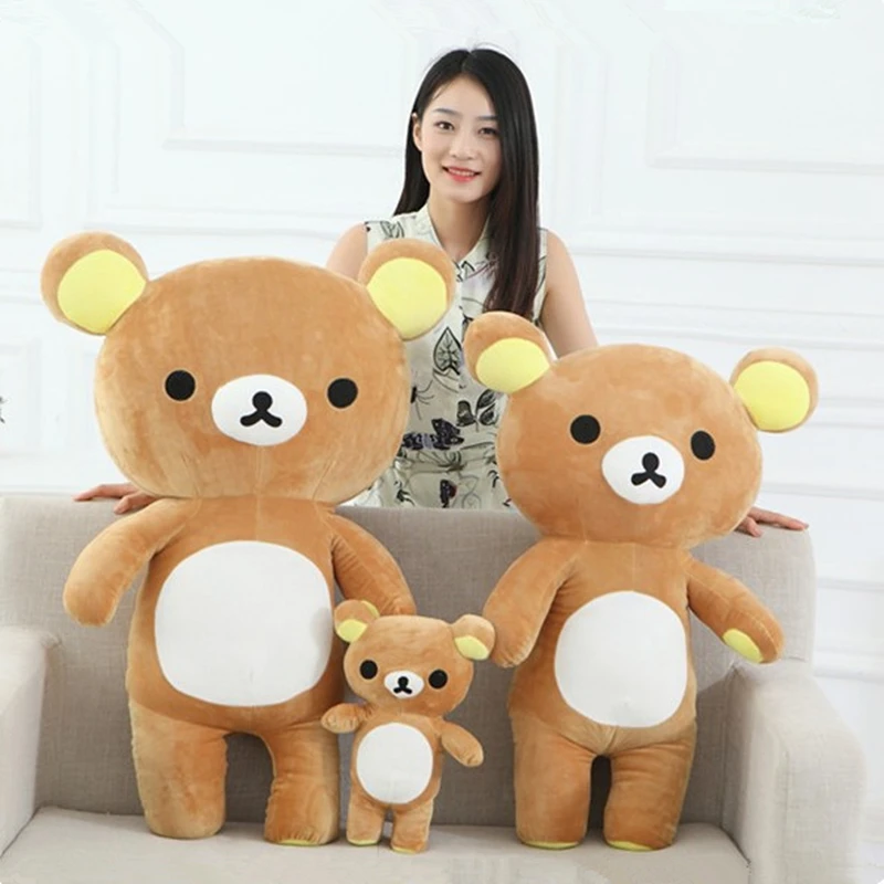 35-90cm Hug Rilakkuma Toy Japanese Anime Pillow Plush Toy Bear Doll ...