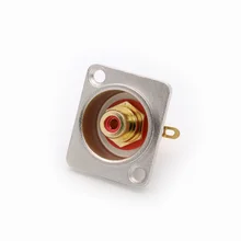 Rca Panel Mount Chassis Socket | Rca Connector Gold Panel Mount - 2pcs ...