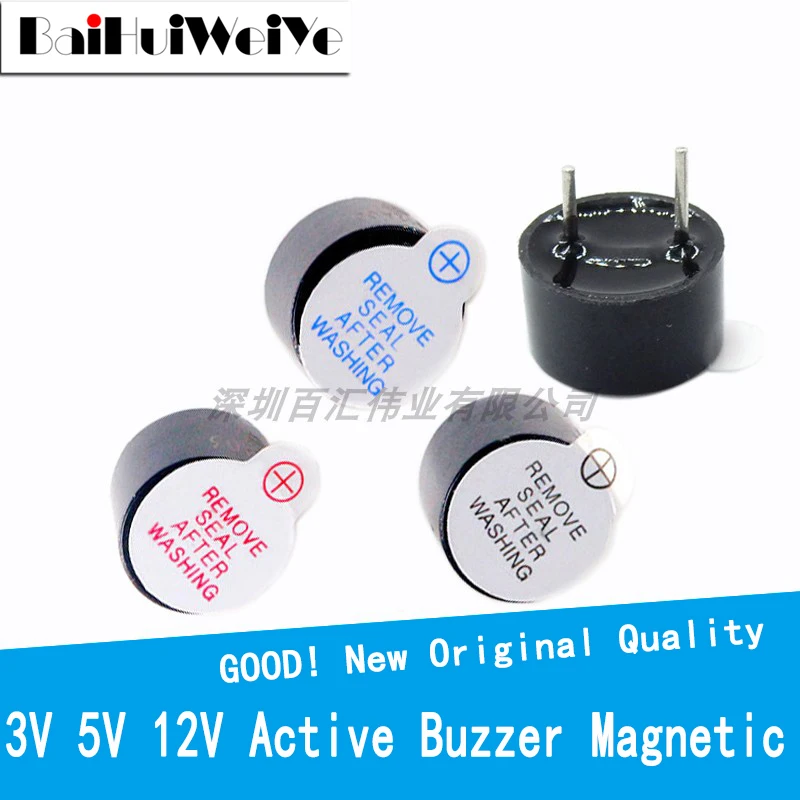 10PCS-LOTE-3V-3-3V-5V-12V-Active-Buzzer-Magnetic-Long-Continous-Beep ...