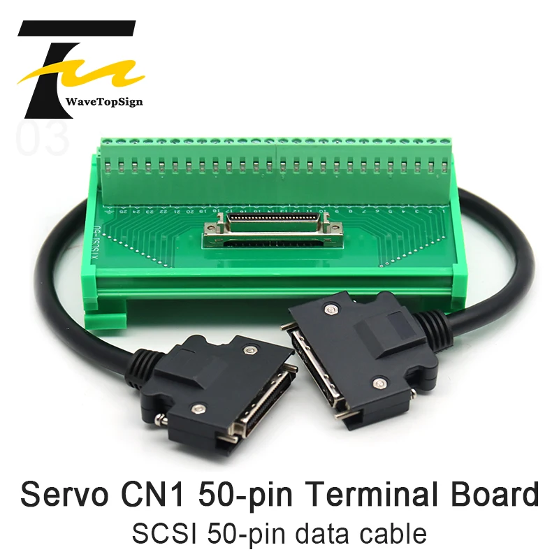 Terminal Board Scsi Servo Cn1 50-pin Data Cable Power Cord - AliExpress
