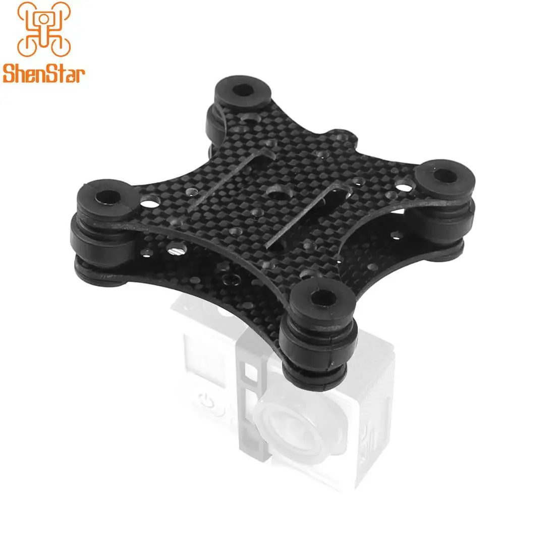 Carbon Fiber Anti-vibration Plate & Rubber Balls PTZ for Gopro Action ...