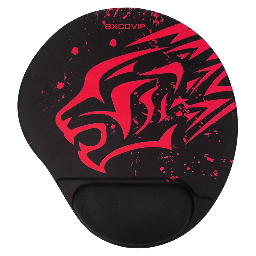 EXCO-Red-Leopard-Mouse-Pads-with-Wrist-Rest-Gaming-Ergonomic-Office ...