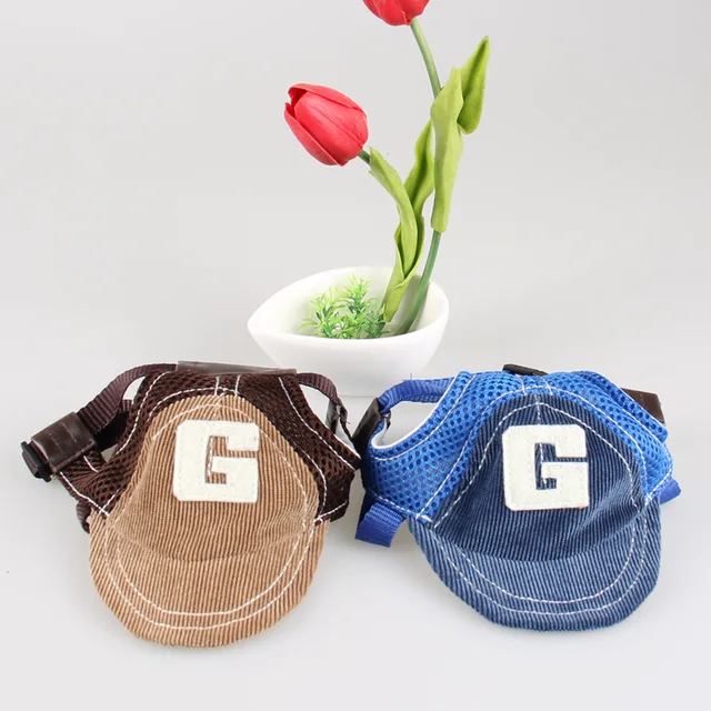 Cool Handsome Large Dog Baseball Cap Blue Jeans Pet Hat Dress Up ...