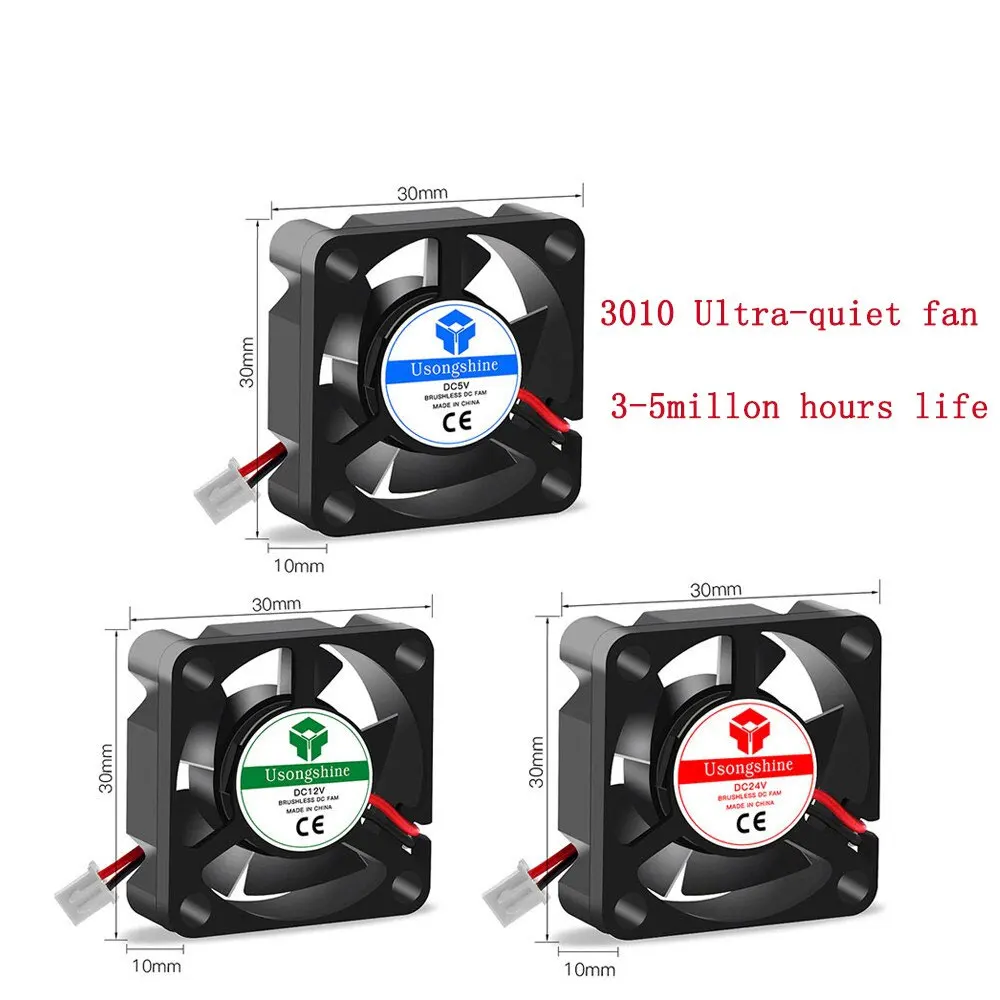 Twotrees-3D-Pinter-Parts-3010-fan-30MM-30x30x10MM-12V-5V-24V-2Pin-DC ...