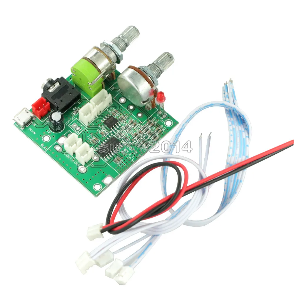 DC 5V 20W 2.1 Dual Channel Class D Audio Amplifier 3D Surround Stereo ...