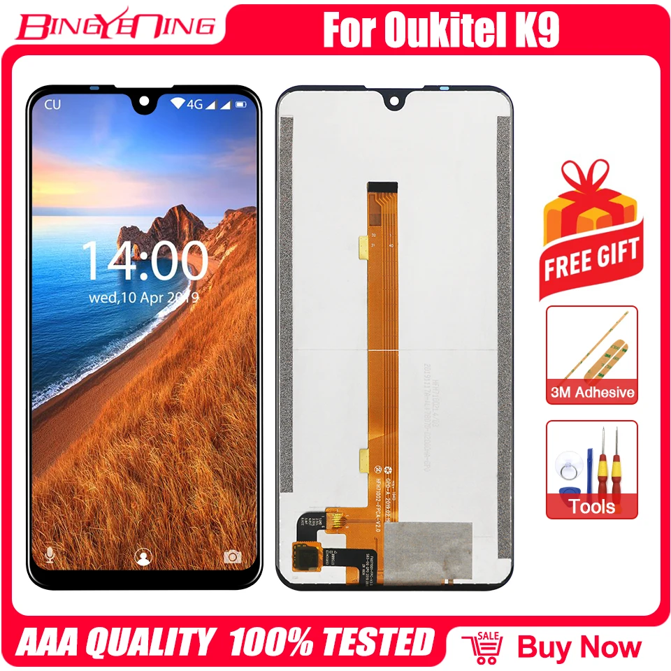 Pantalla táctil LCD para Oukitel K9, nuevo y Original, con marco digitalizador, módulo de ...