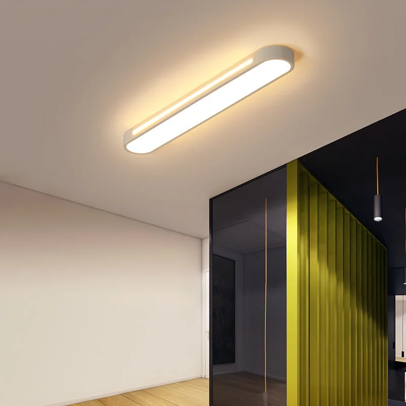Contracted and contemporary long corridor, corridor lights Nordic ...