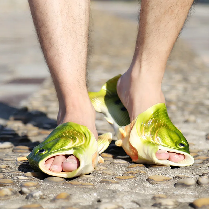 Zapatillas Crazy Fishing para hombre y mujer, chanclas de playa de ...