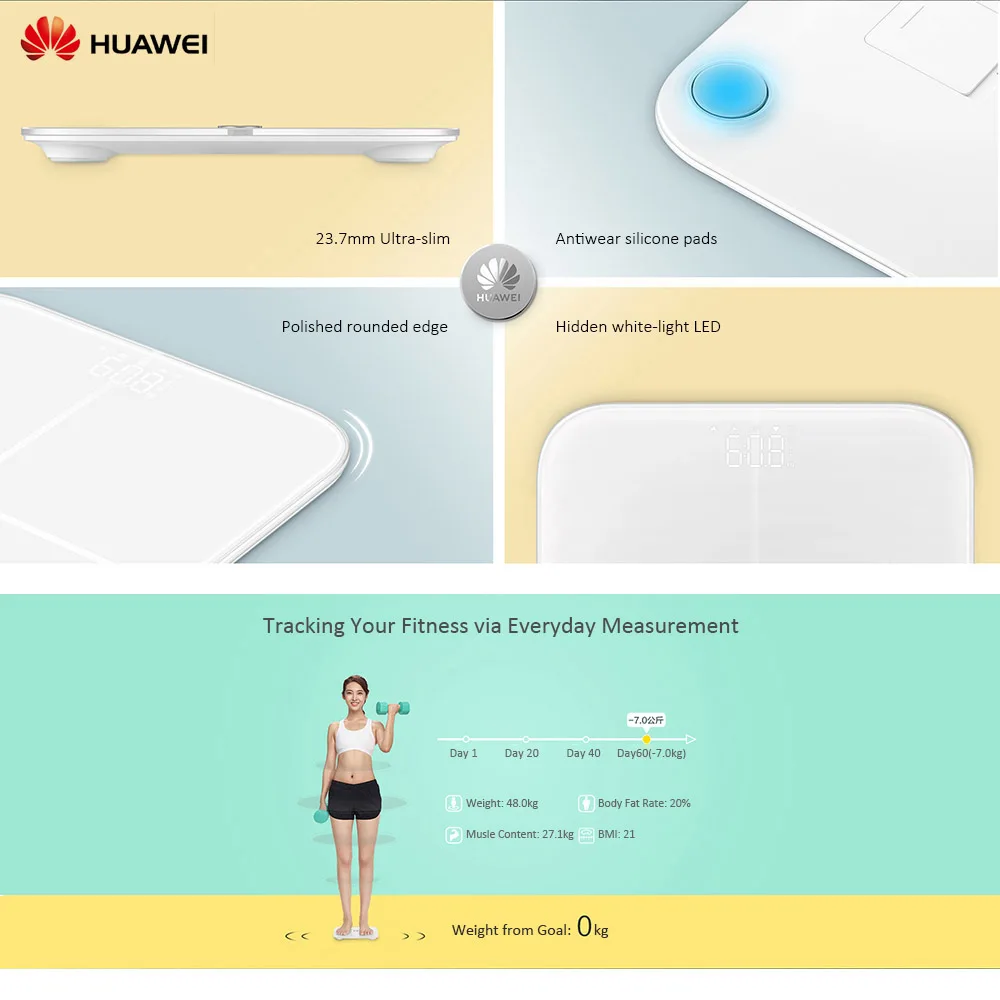 Original HUAWEI Smart Body Fat Scales (WiFi Version)