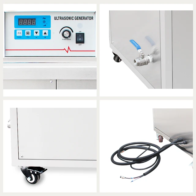 Two Tanks 360L Industrial Ultrasonic Cleaner Rinse Drying System DPF ...