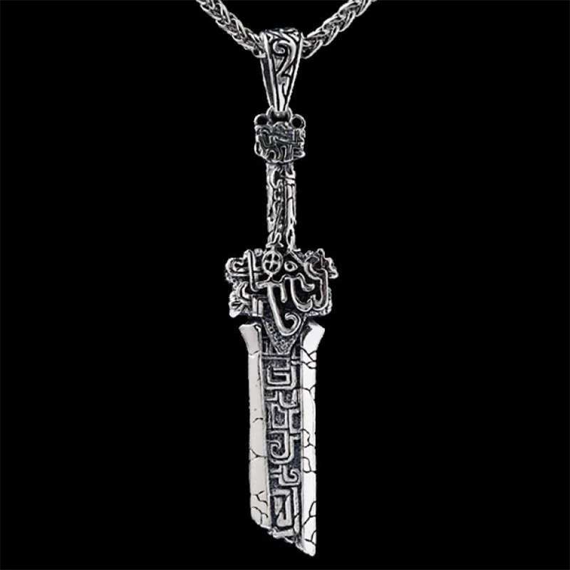 Knight-Metal-Broken-Sword-Anchor-Hammer-Muslim-Sword-Pendant-Men-s ...