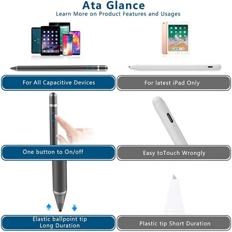 Stylets,Stylet tactile pour Apple, pour tablette, IOS, Android, IPad ...