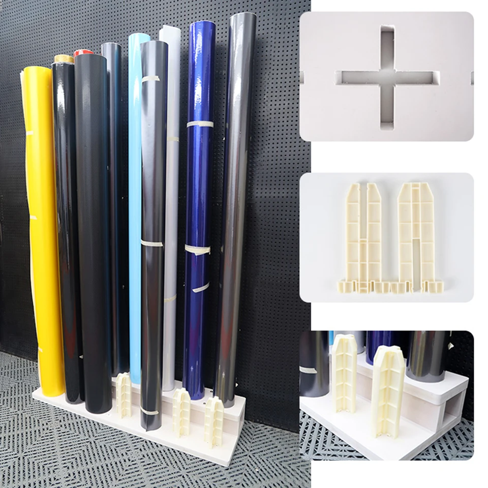 New Car Wrapping Vinyl Roll Storage,movable Vinyl Roll Holder Mobile ...