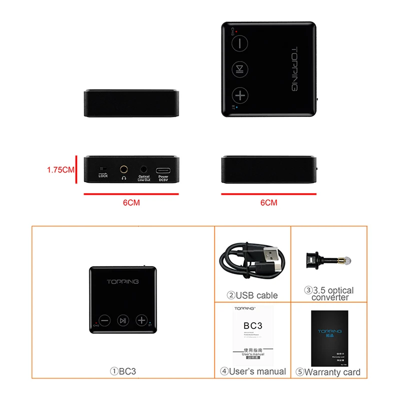 TOPPING BC3 Bluetooth LDAC receiver