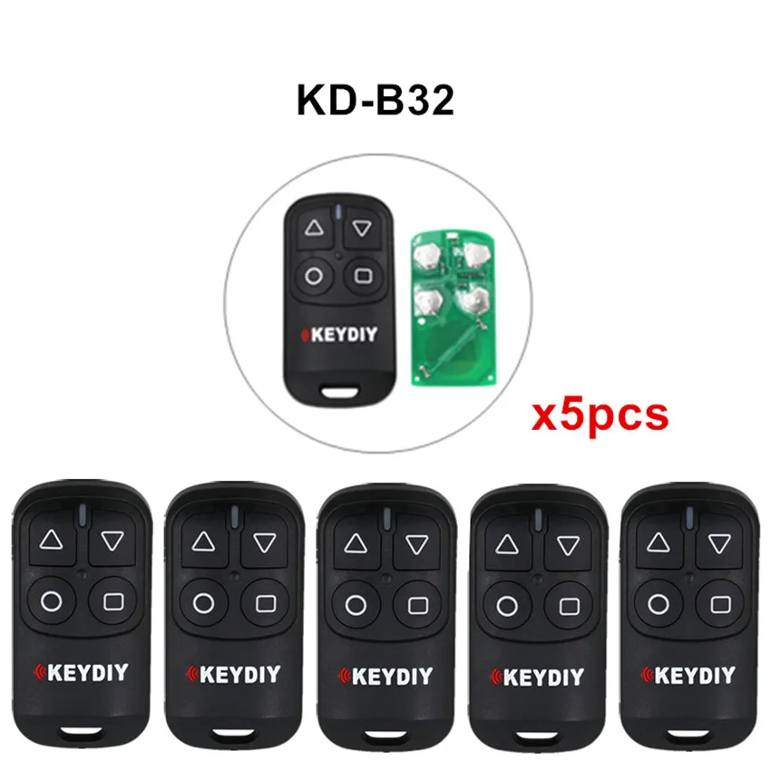 5pcs-lot-KEYDIY-KD-B31-B32-4-Buttons-General-Garage-Door-Remote-for ...