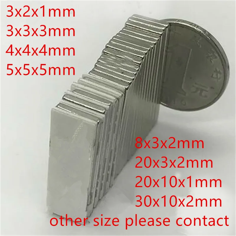 5-50-20-Pcs-Rectangle-Neodymium-Magnet-Small-Block-Strong-Magnet-Super ...
