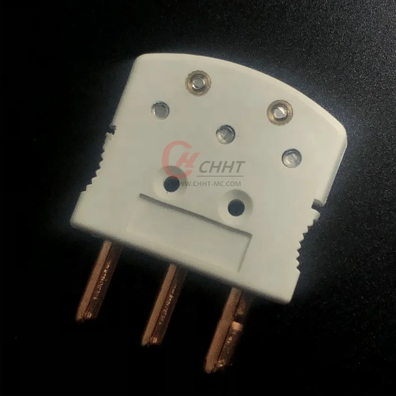 PT100 RTD Ceramic Plug 3-Pin Thermocouple Connector, 58% OFF