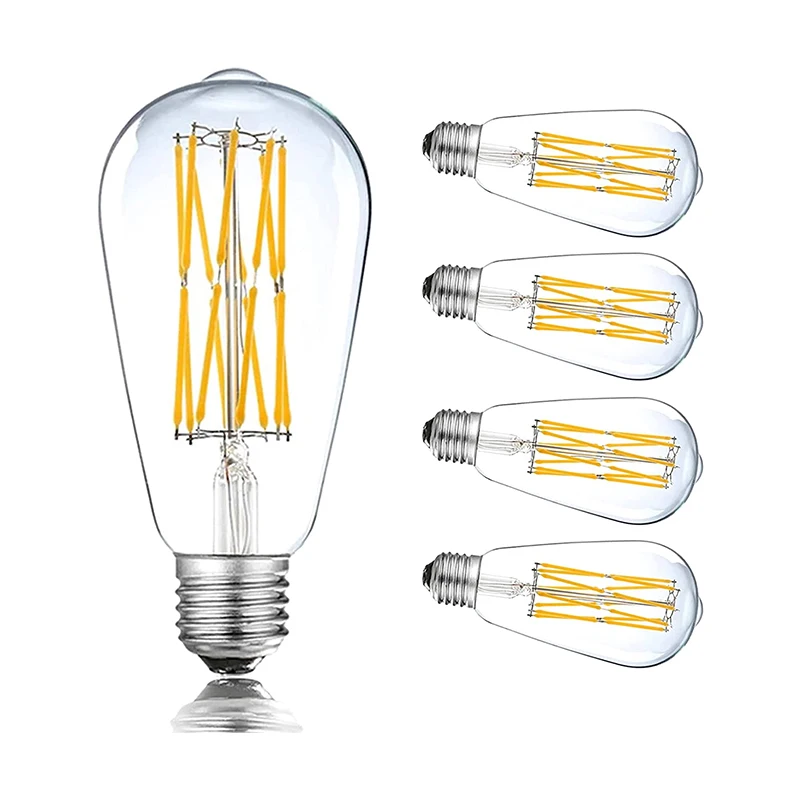 E27 vintage led edison filamento ampola st64 12w 16 incandescente ...