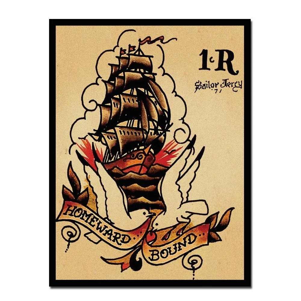 Sailor Jerry Retro Vintage Tin Sign Metal Sign Metal Poster Metal Decor ...