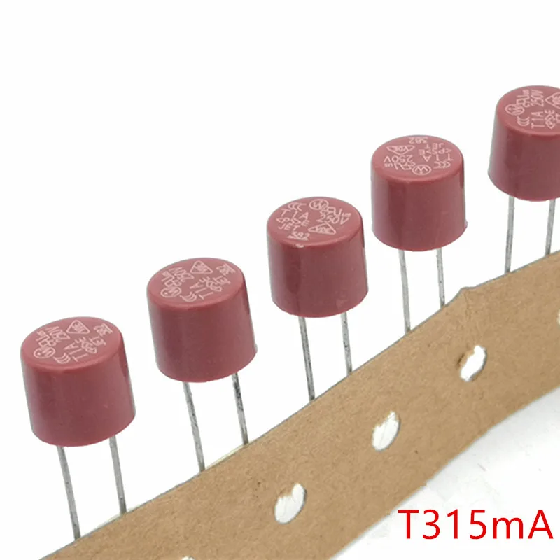 (1000pcs/lot) T315mA 250V TR5 Slow Blow Subminiature Fuse, UL VDE RoHS ...